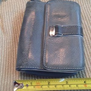 Fossil | Bags | Fossil Blue Wallet | Poshmark